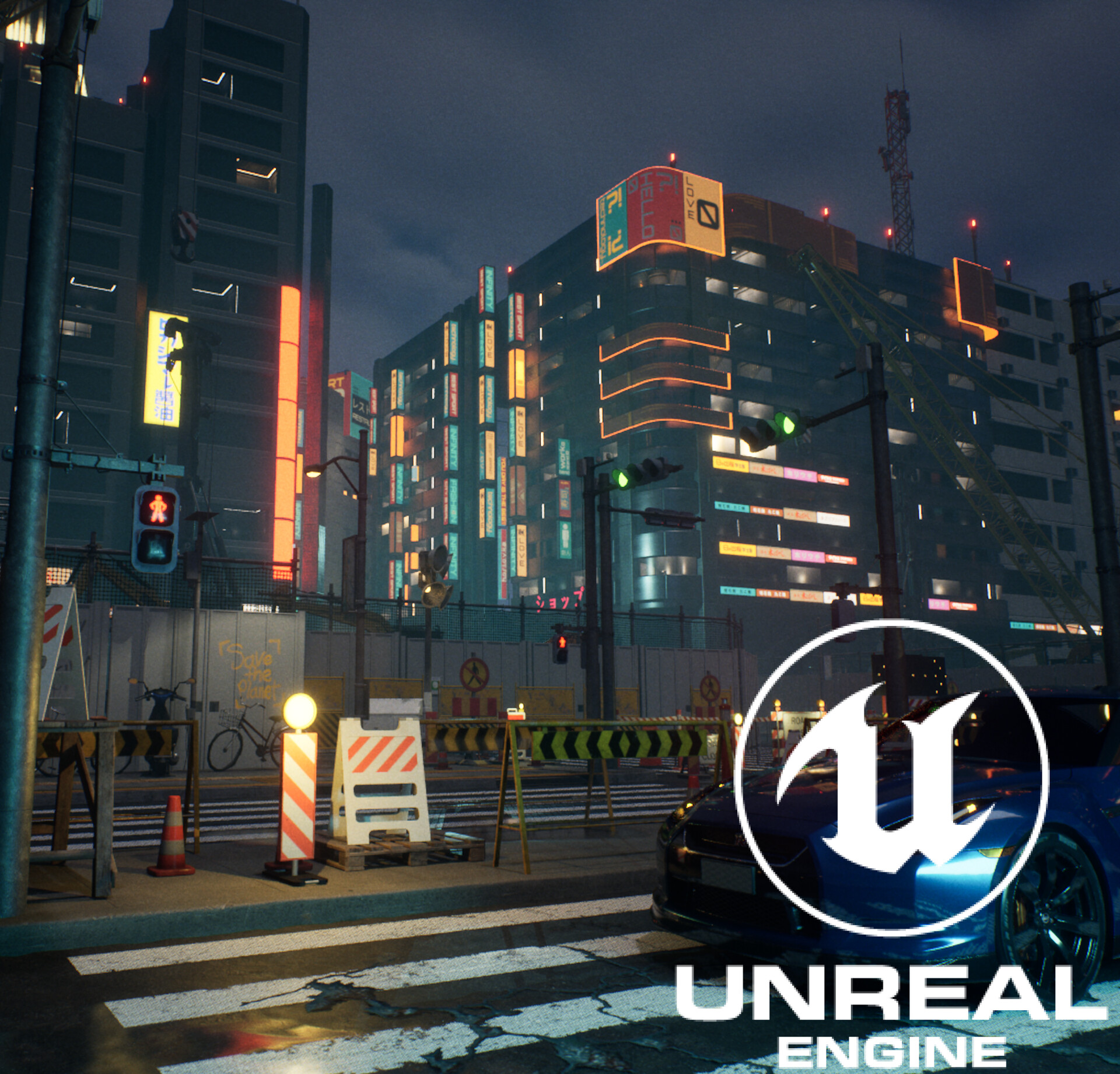 ArtStation - City at night Unreal Engine 5