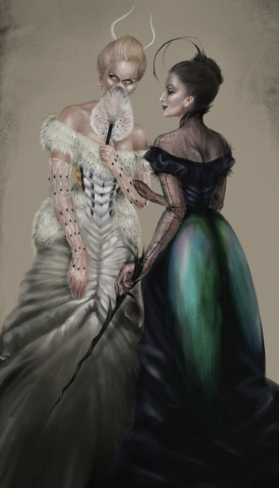 ArtStation - Insectoid Inspired 1870s Victorian Ball Gowns