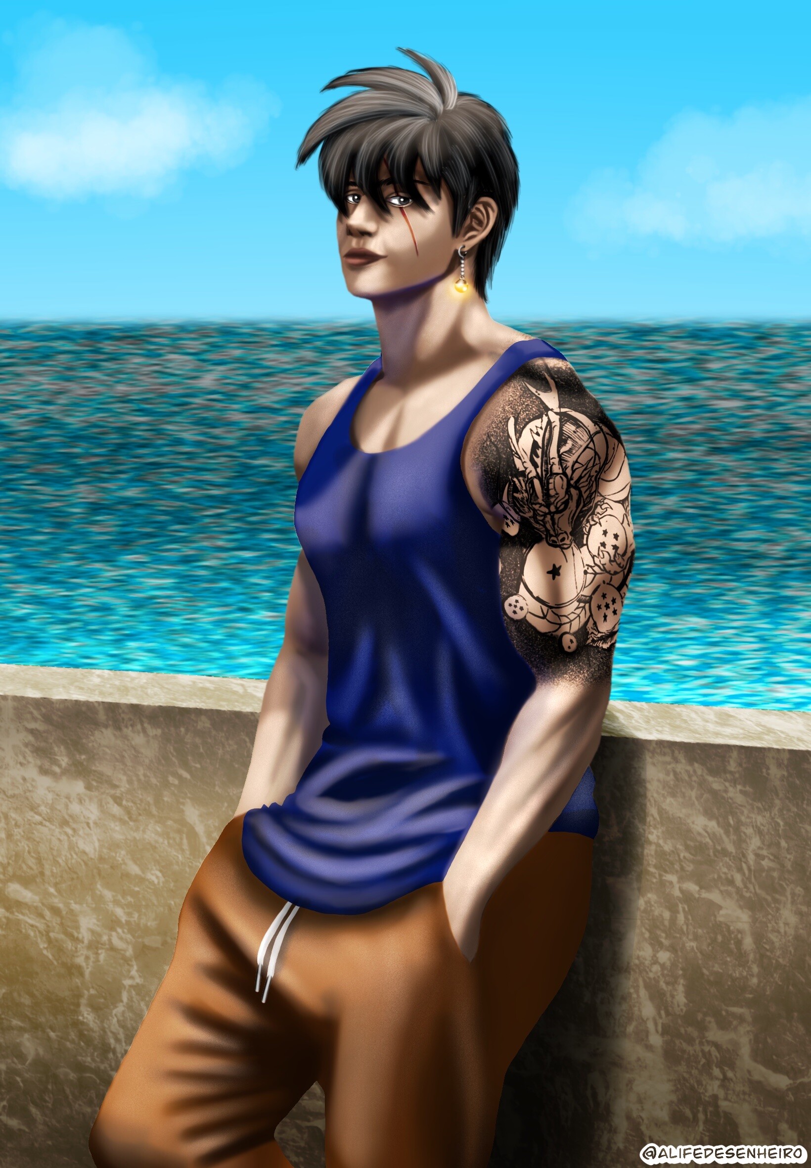 ArtStation - future gohan taking a vacation