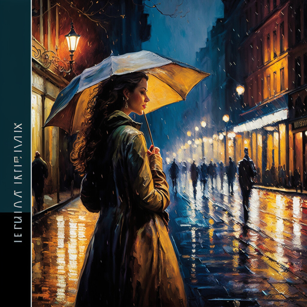 ArtStation - Rainy Night Stroll - Midjourney Art in 4K HD
