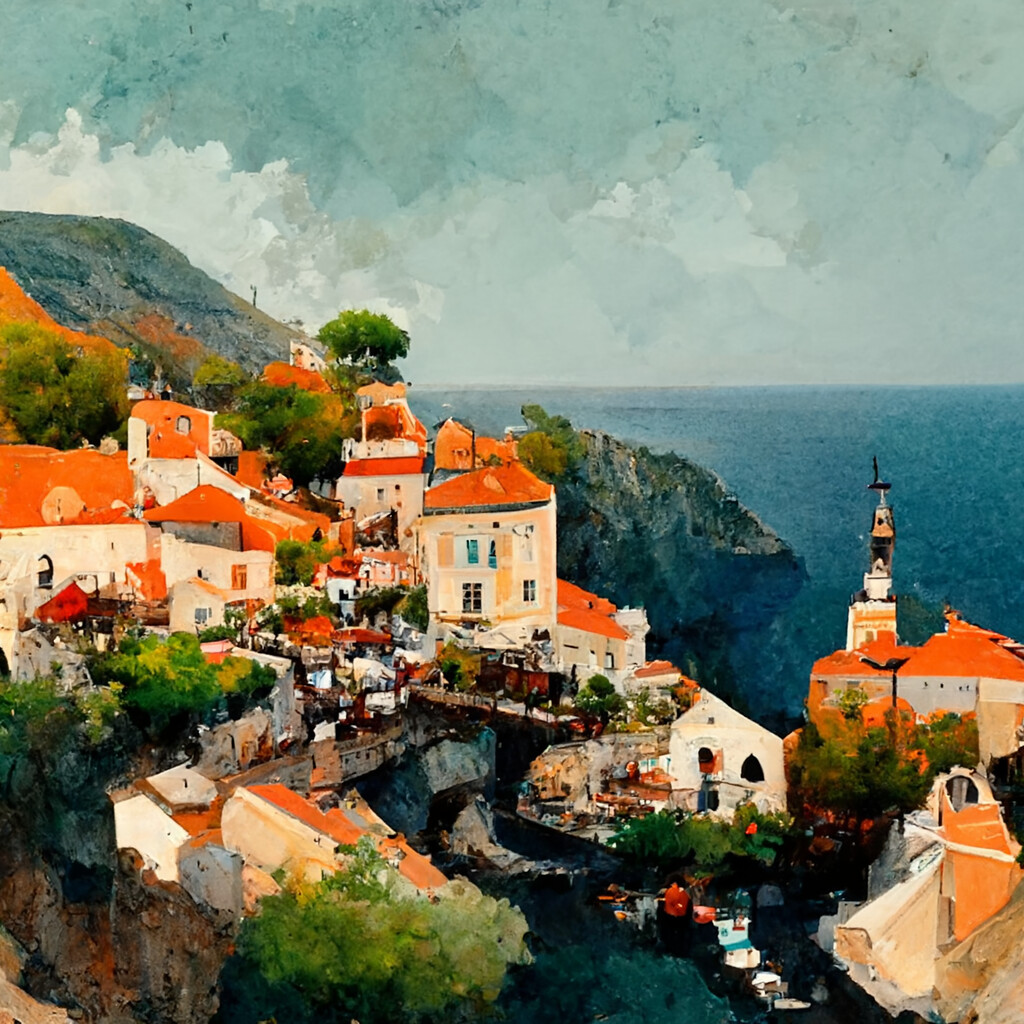 ArtStation - Enchanting Haven - A Timeless European Village Retreat