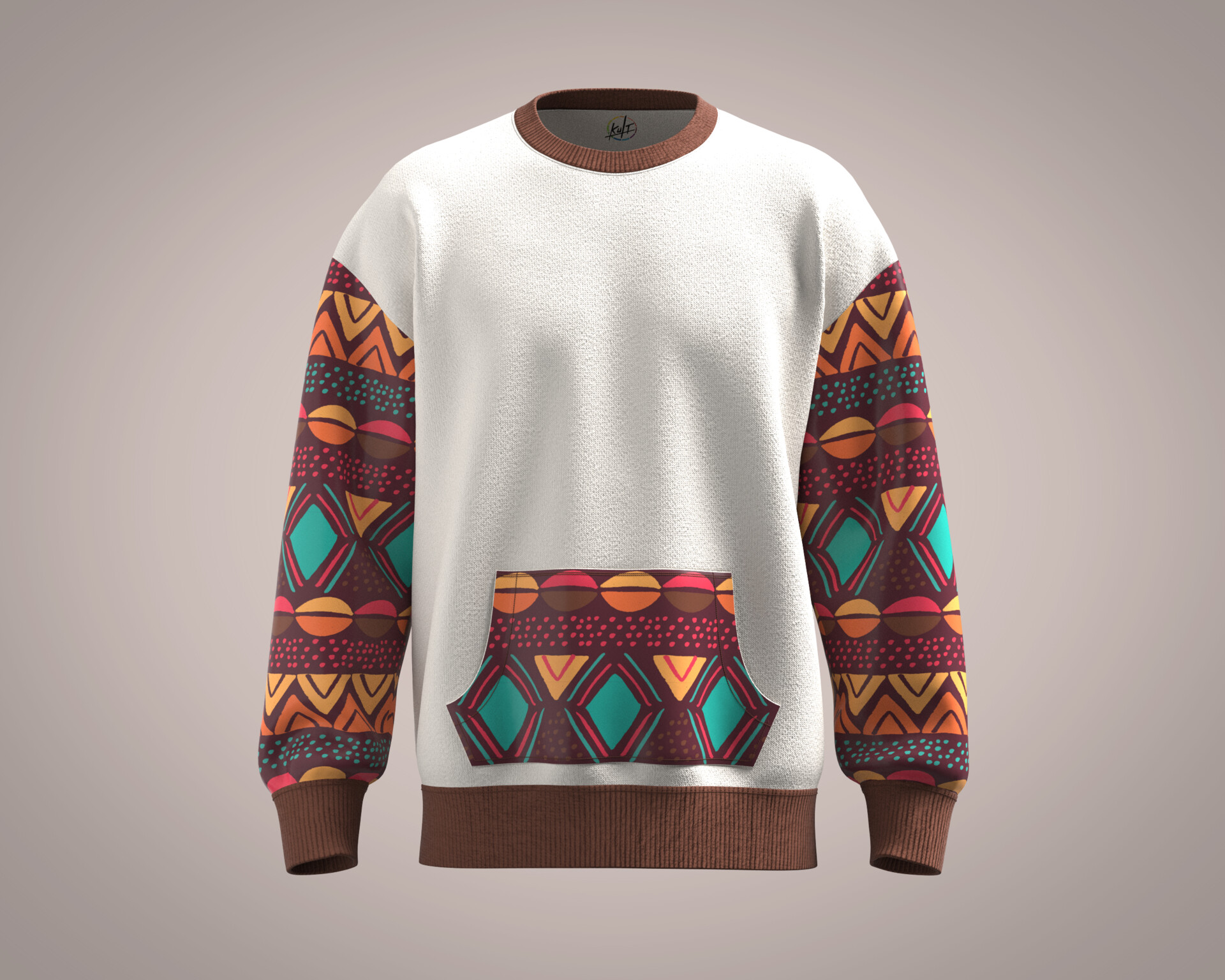 ArtStation - Men's Printed Sleeve Sweatshirt