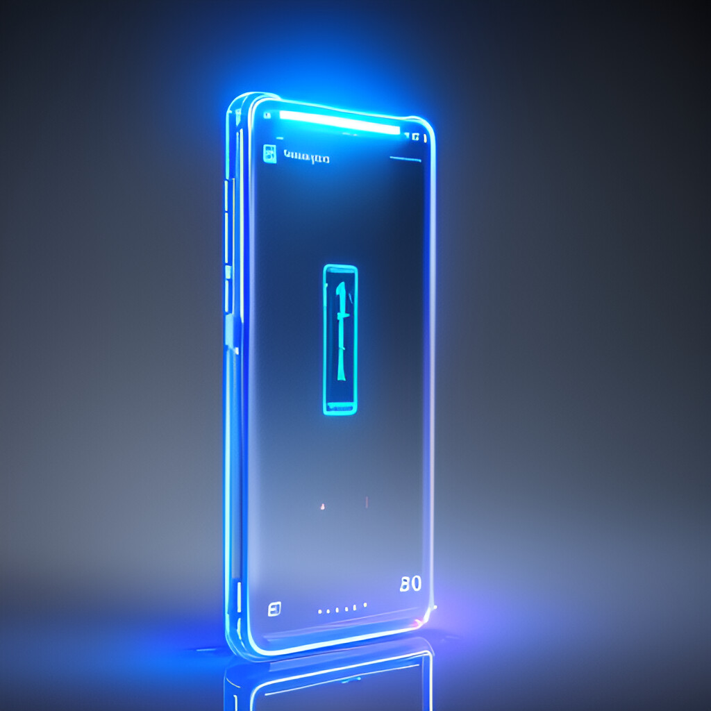 ArtStation - Futuristic smartphone (Postcyberpunk)