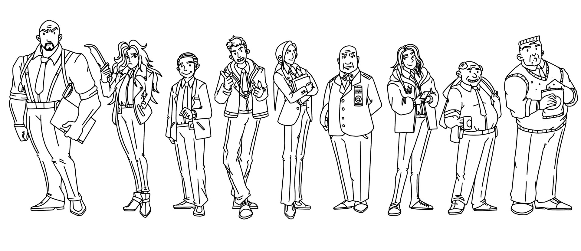 ArtStation - Character Ensemble - Brooklyn 99