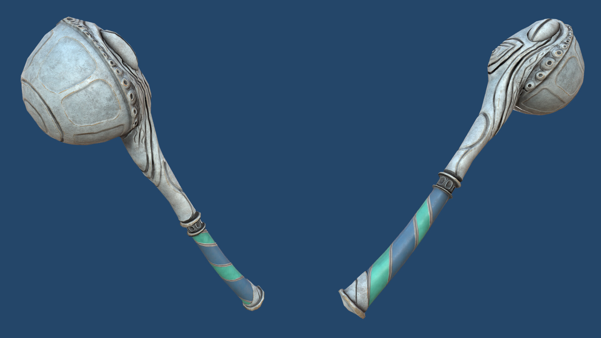 ArtStation - Skyrim Mod - Frog Totem Mace