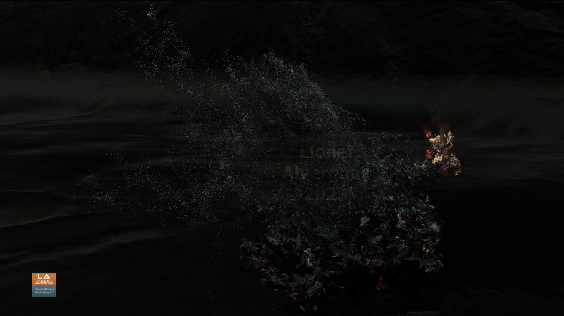 Lionel Alvergnas portfolio - Dragon disintegration effect