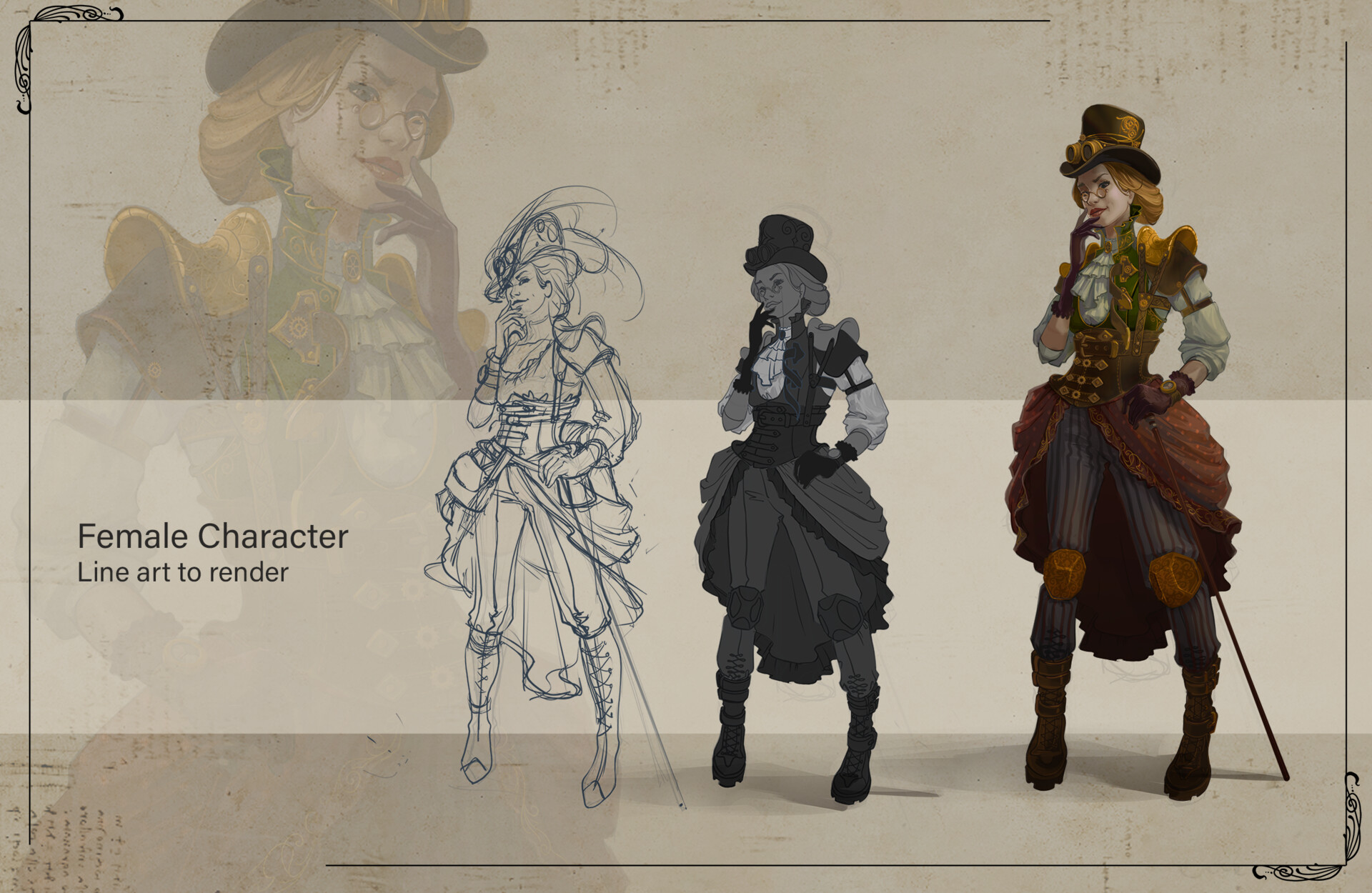 Steampunk Lady by Chob : r/ImaginarySteampunk