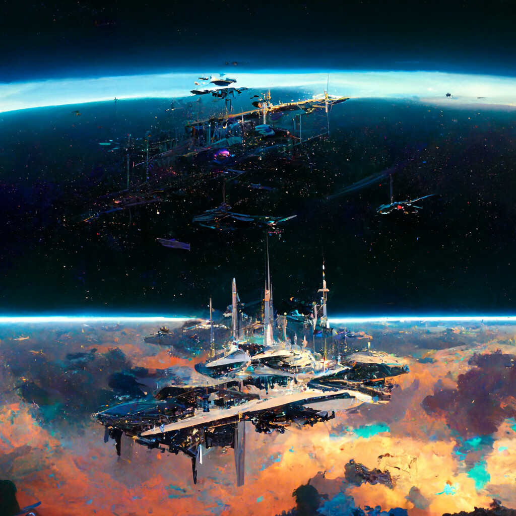 ArtStation - Intergalactic Harmony: A Multicultural Space Station Oasis