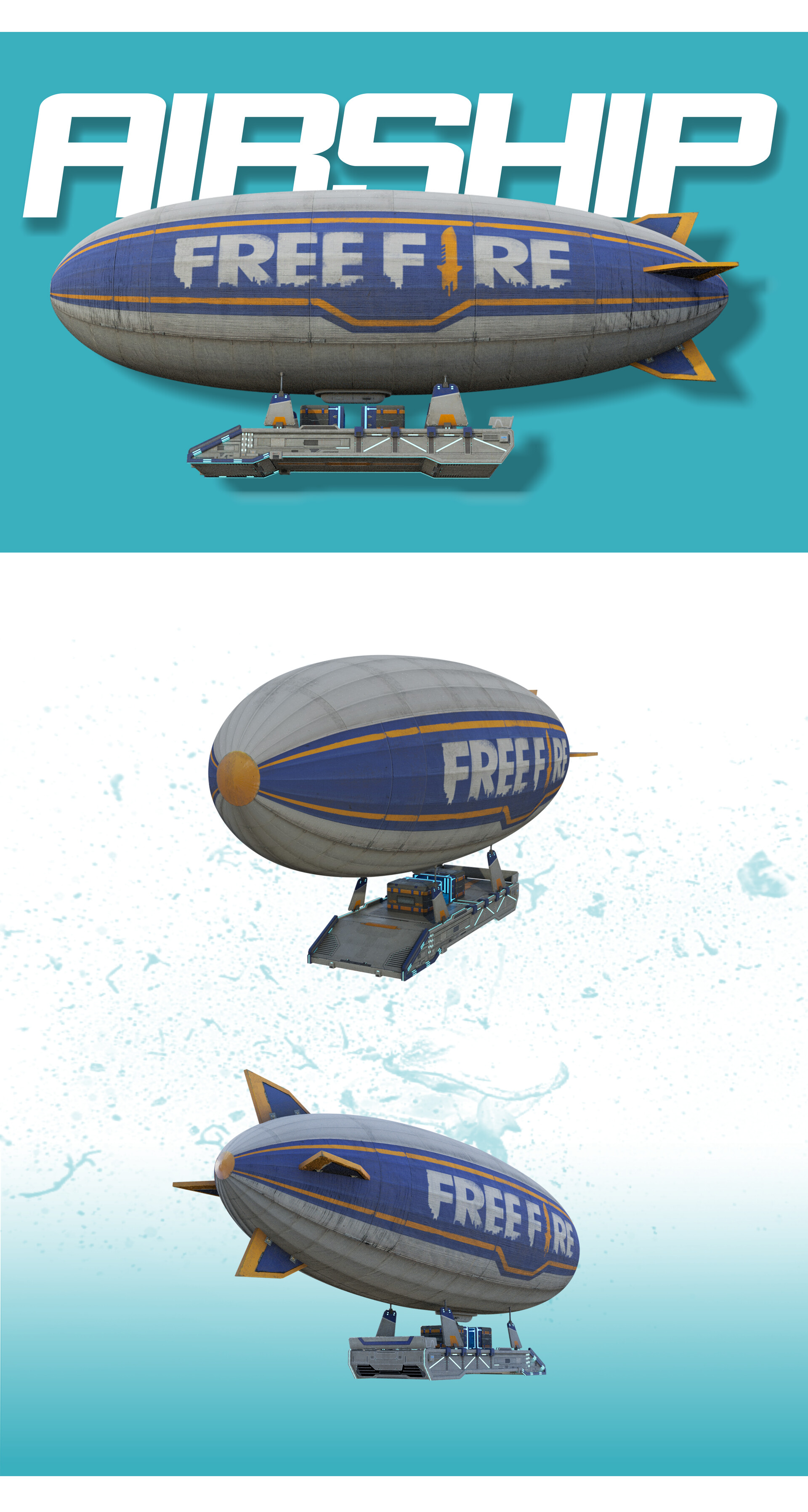 Aloha 3D Studio - 3D GAME ASSET DESIGN • FREE FIRE