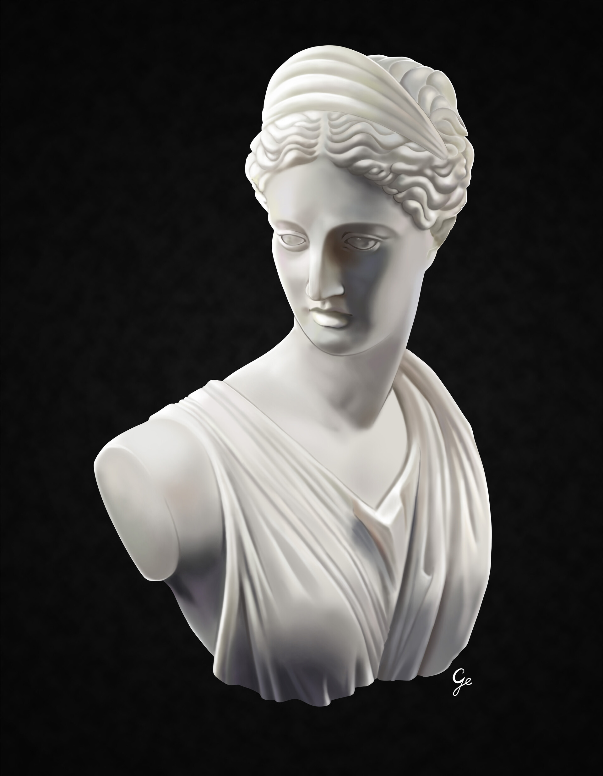 ArtStation - Plaster bust