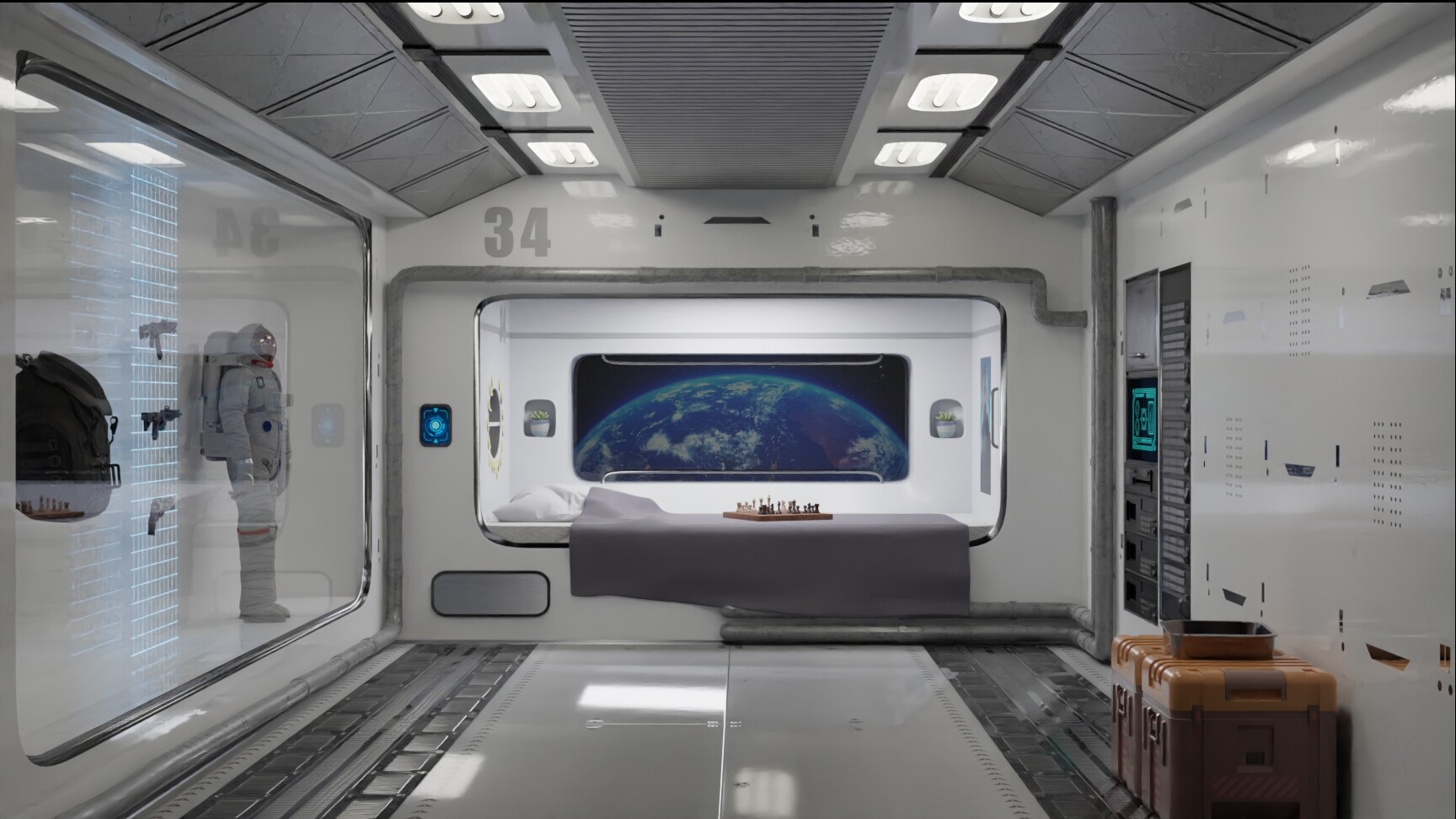 ArtStation - Sci Fi Room