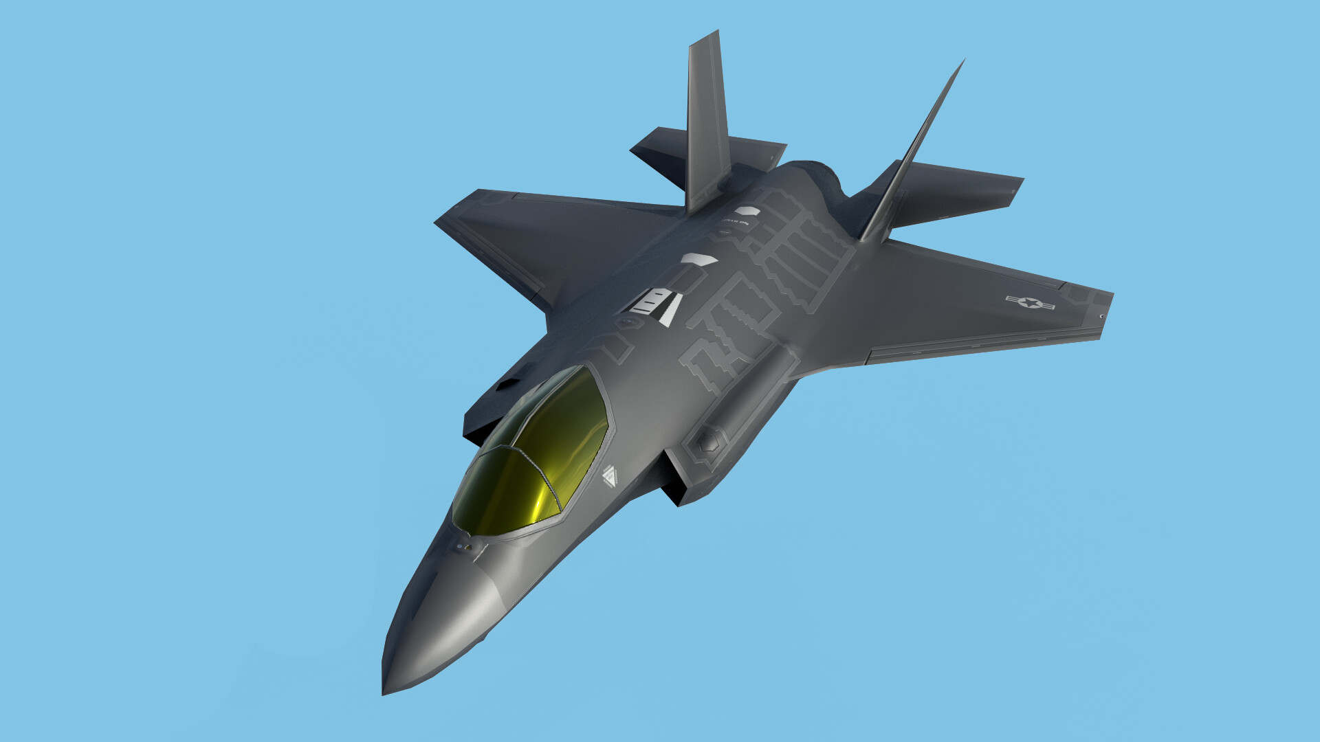 ArtStation - F35-A Low poly model