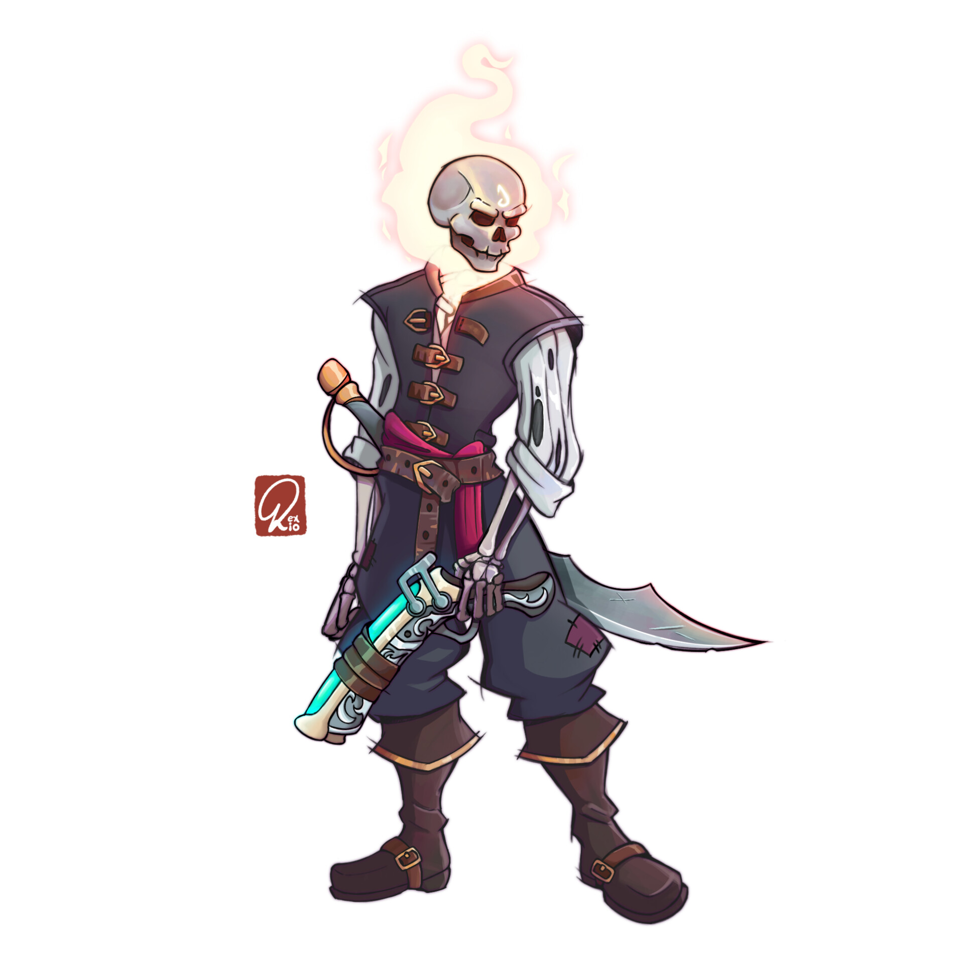 ArtStation - skull pirate