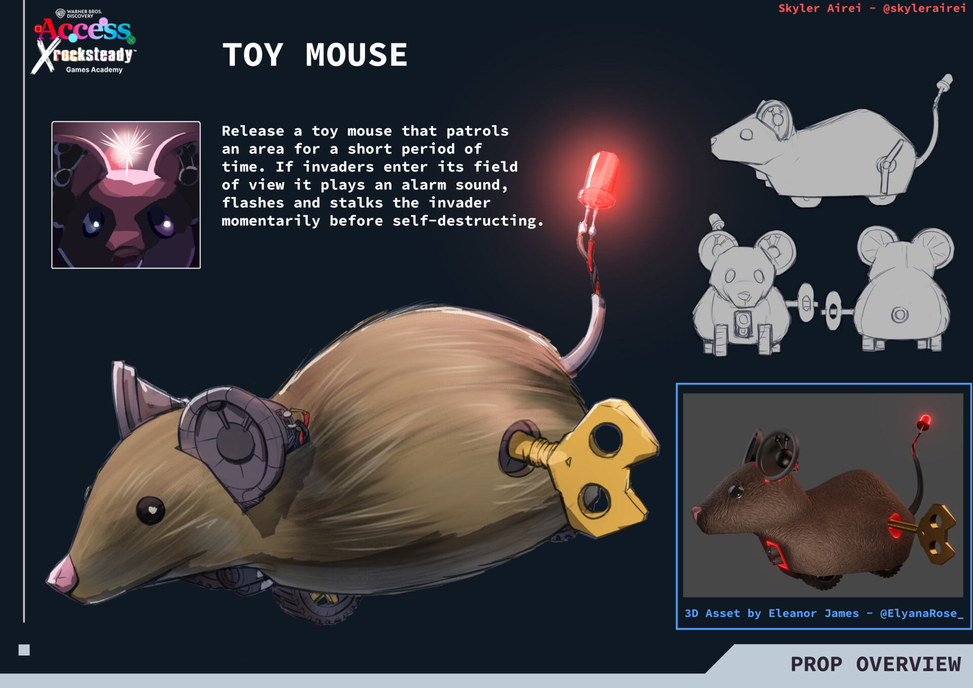 Skyler Airei - Fishy Friday - Toy Mouse Prop Design