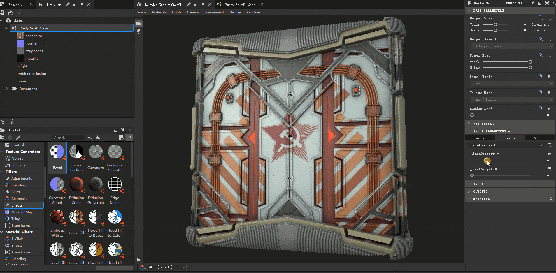 ArtStation - Rusty Sci-fi gate