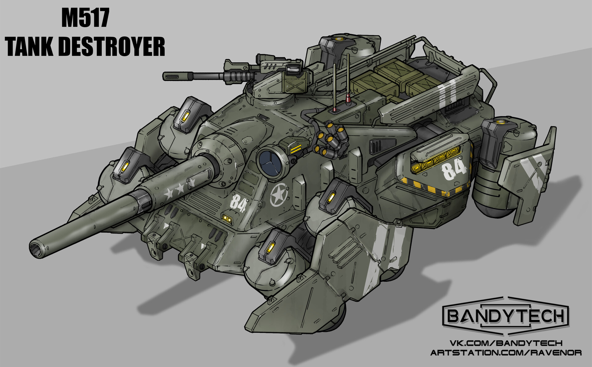 ArtStation - M517 Tank destroyer