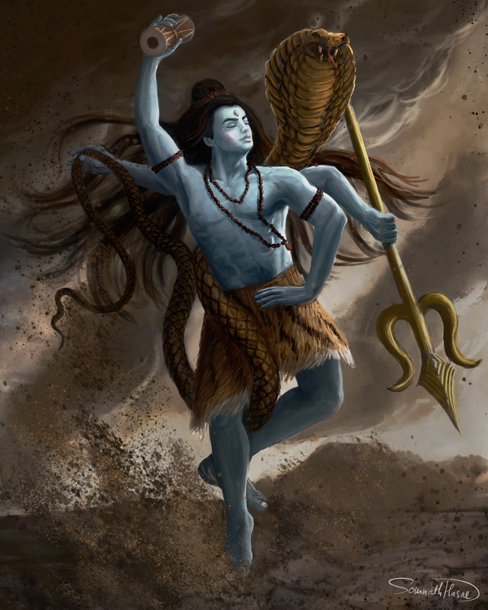 Lord Shiva Angry Tandav