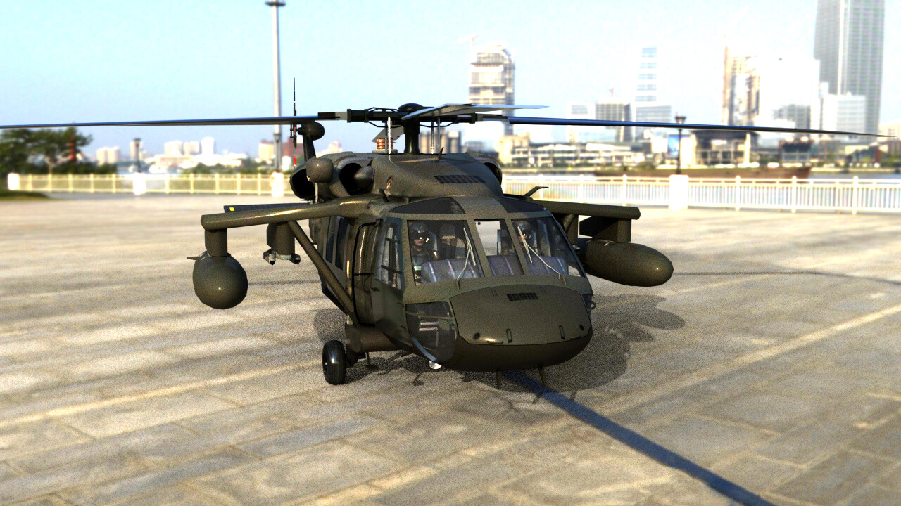 ArtStation - Black Hawk Helicopter