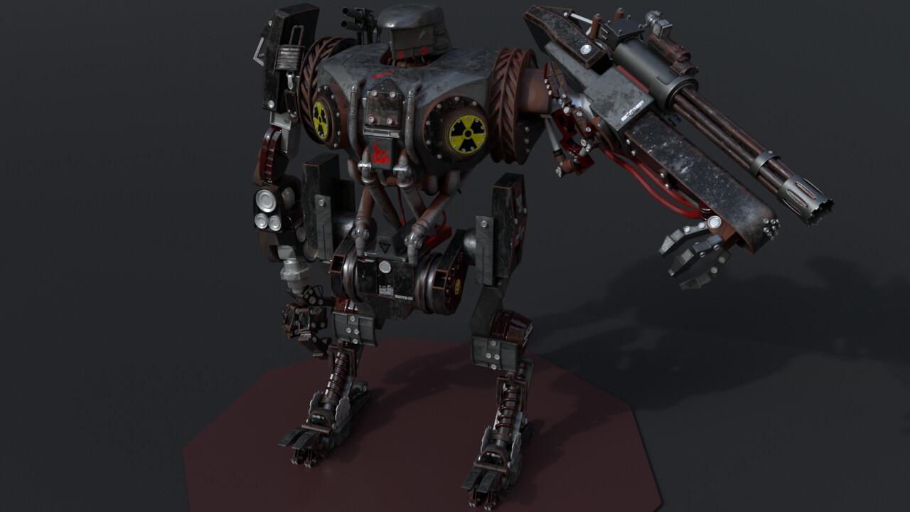 ArtStation - Robot inspired by robocop Cain