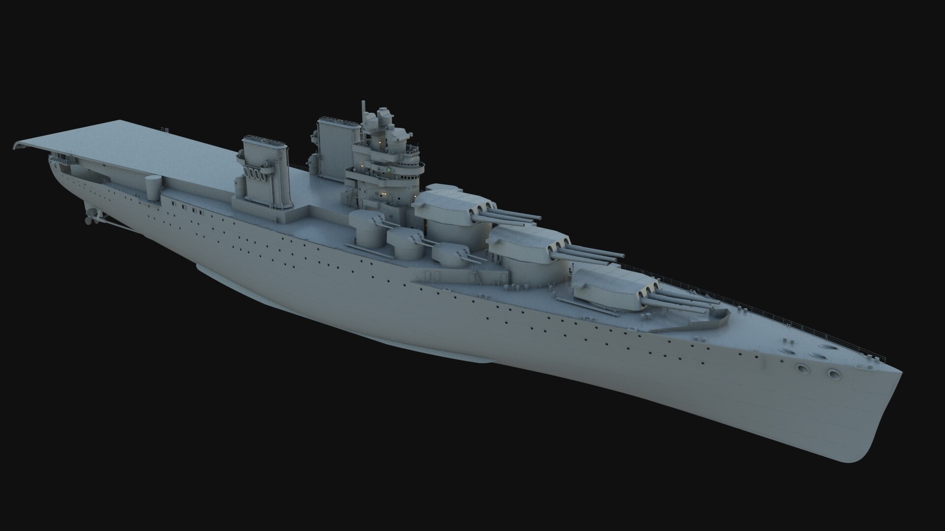 ArtStation - HMS Nelson Hybrid Concept - WIP