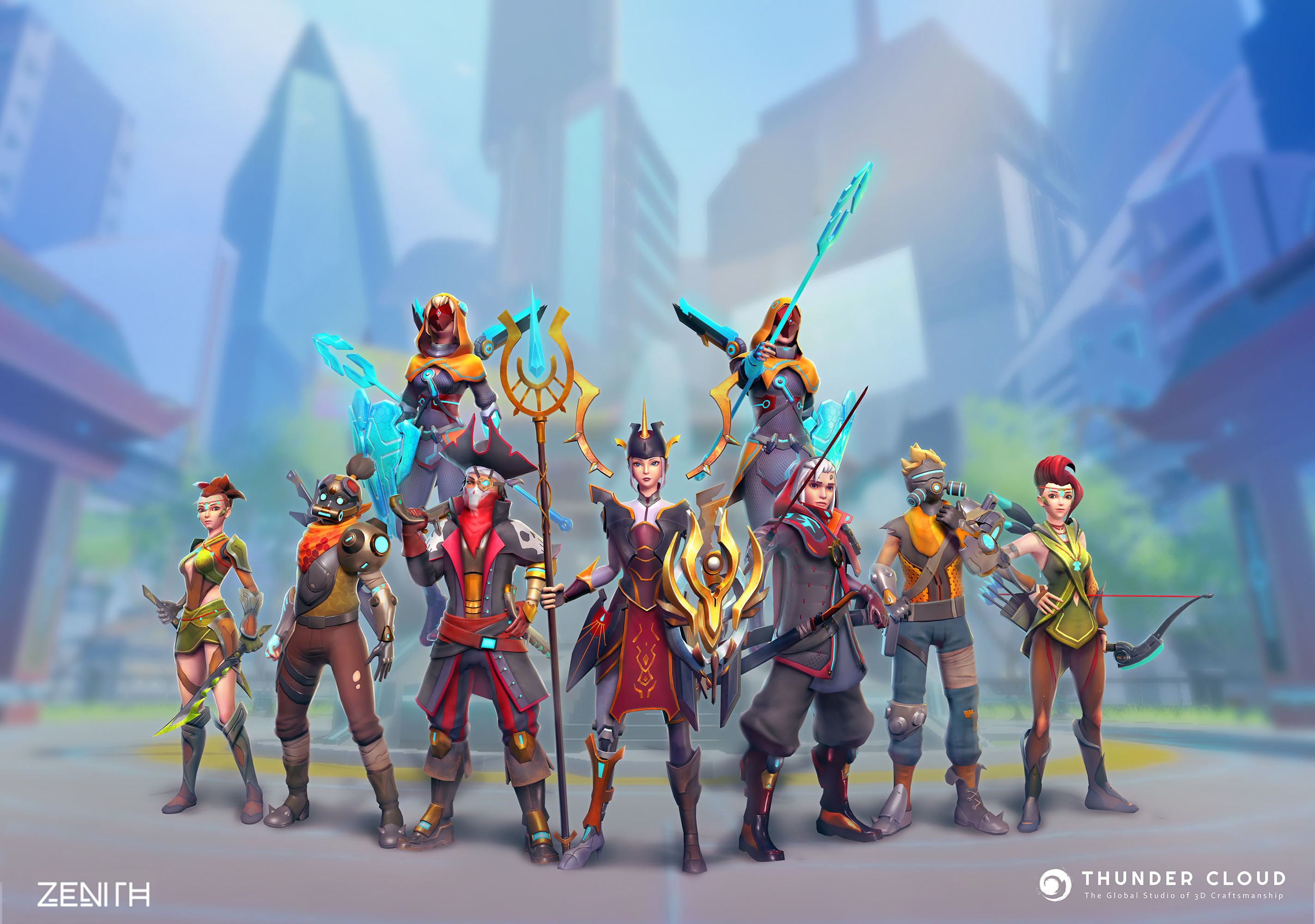 Thunder Cloud Studio - Zenith: The Last City - Characters Showcase