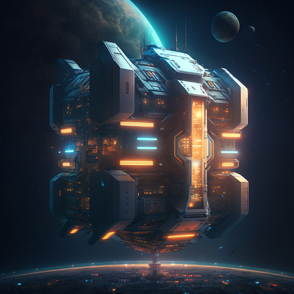 ArtStation - Journey to the Stars: A Space Station of the Future with a ...