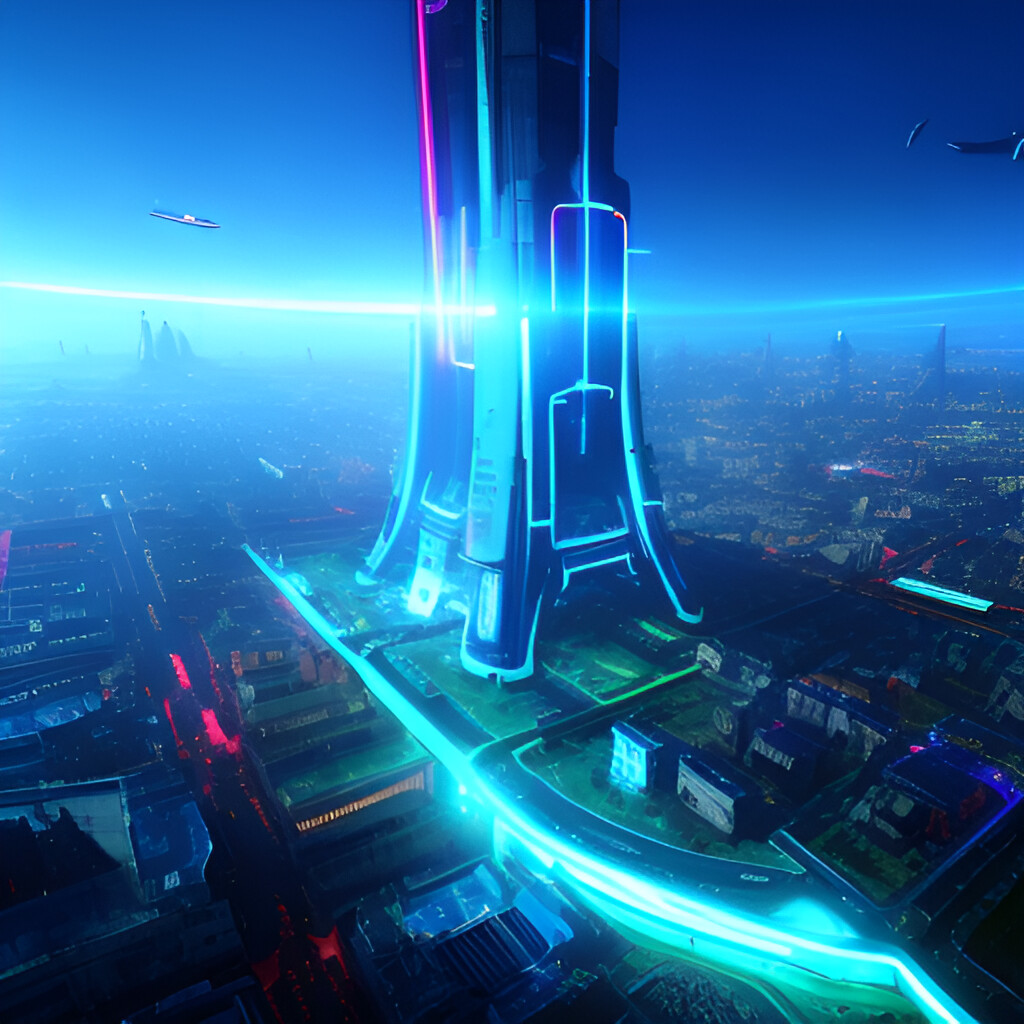 ArtStation - Futuristic city Paris