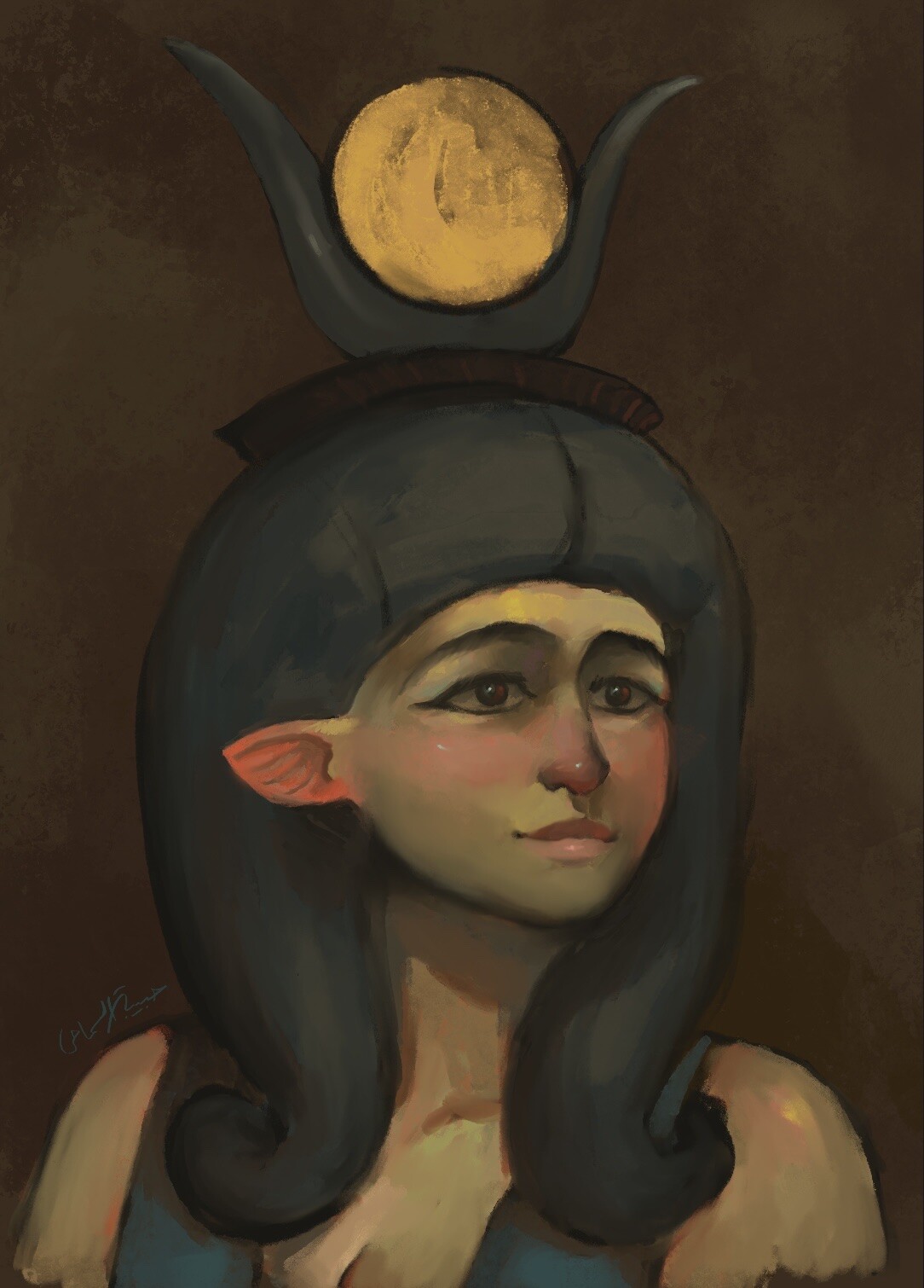 ArtStation - Hathor Egyptian Goddess