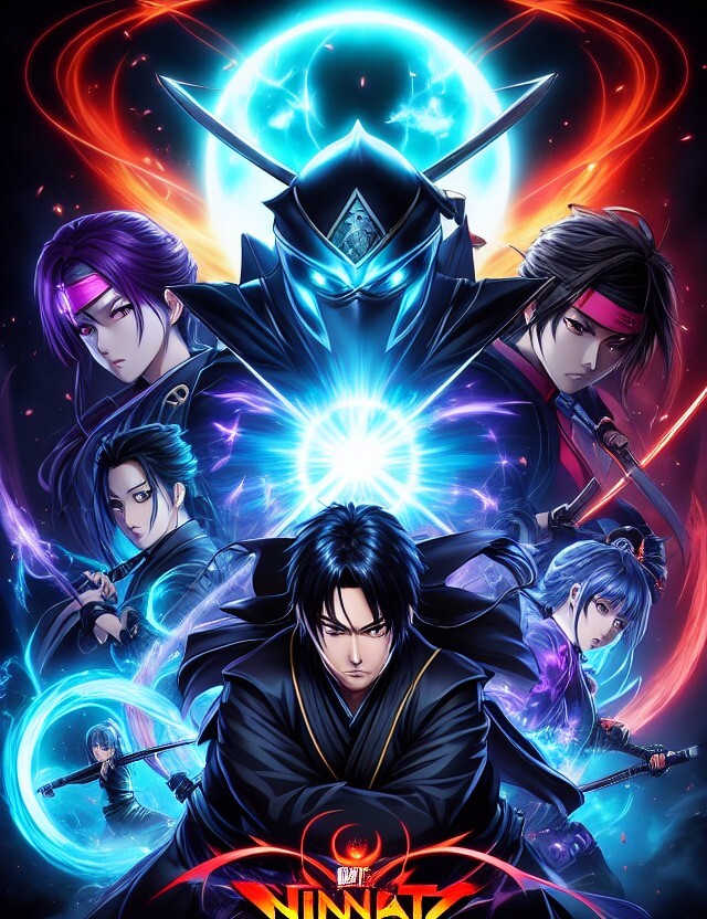 InterlinkedAI - Bioluminescent Neon Movie Posters