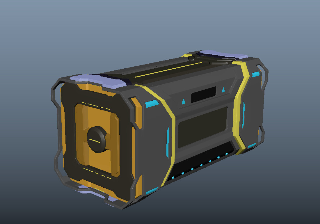 ArtStation - MC5 Supply Crate | Scifi Tool Box | Maya Scifi Tool Box