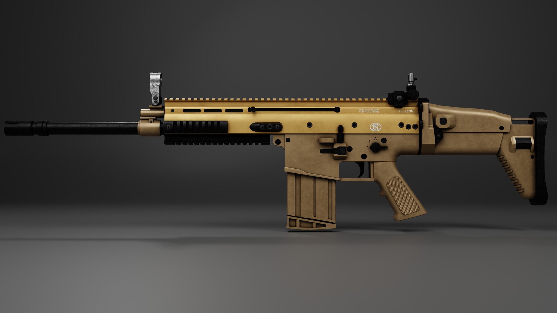 ArtStation - Blender FN Scar Herstal