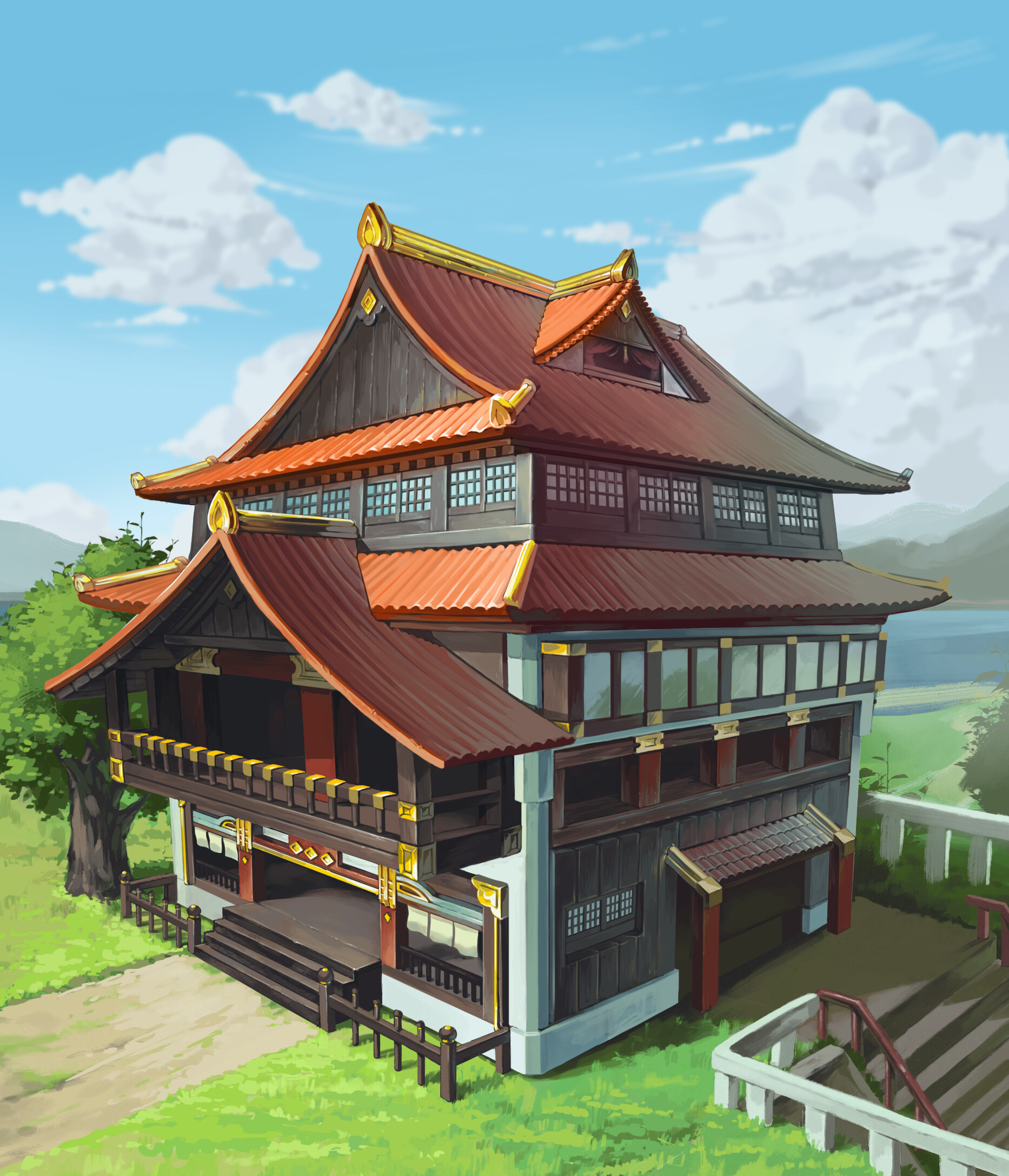 ArtStation - A temple house