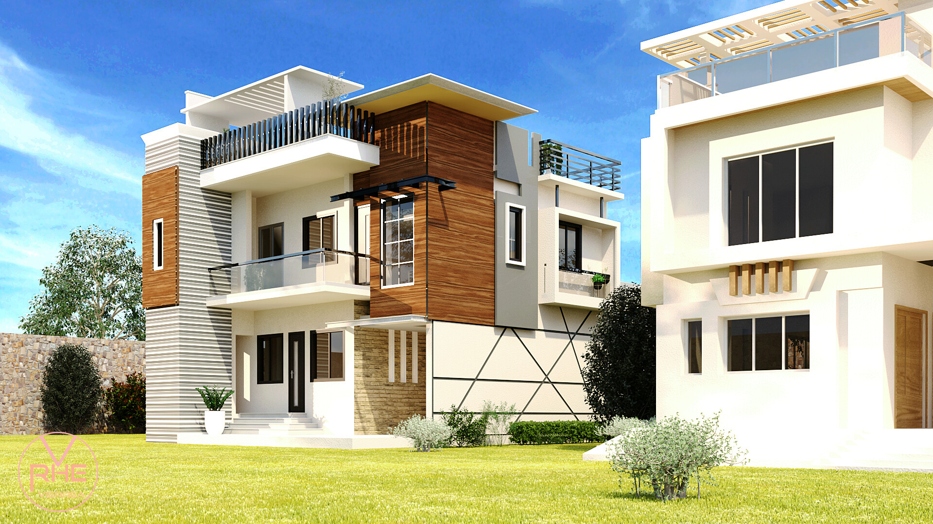 ArtStation - 3D Duplex House