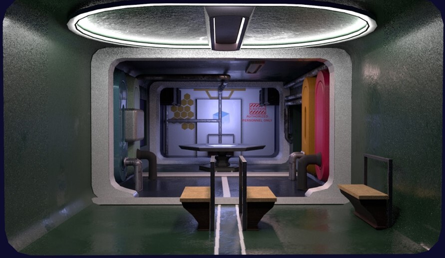 ArtStation - Space Station Corridor