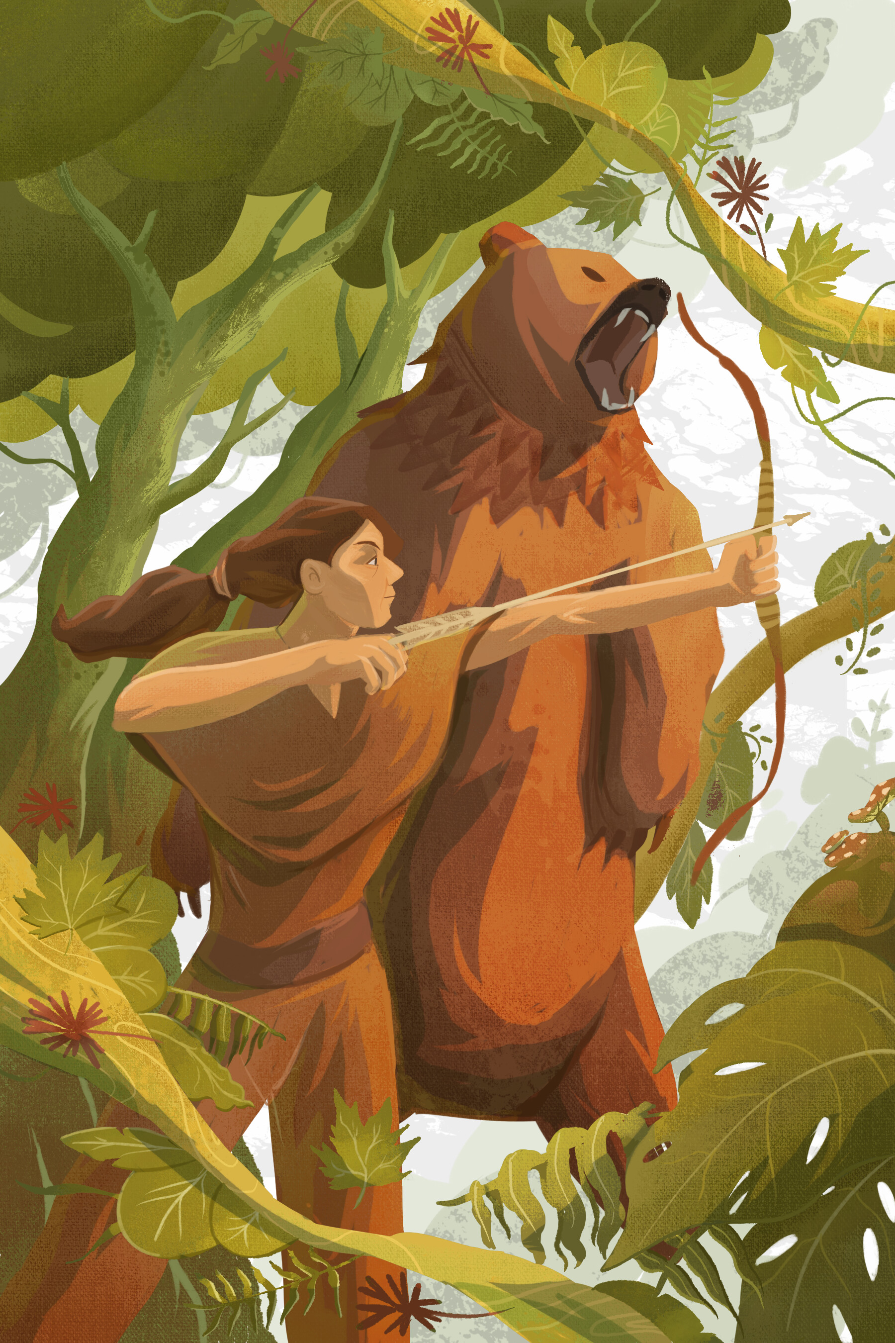 ArtStation - The Archer and the Bear