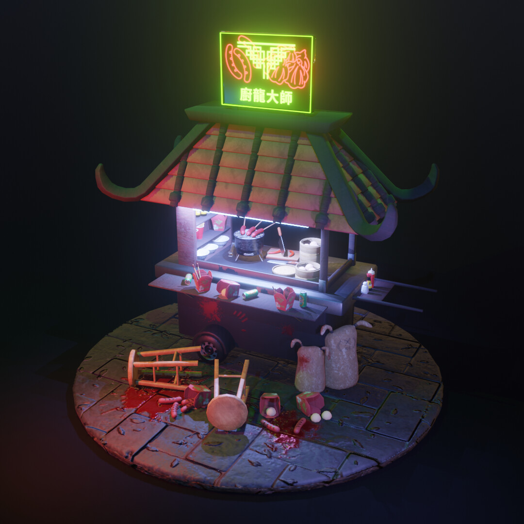 ArtStation - Chinese Food Cart