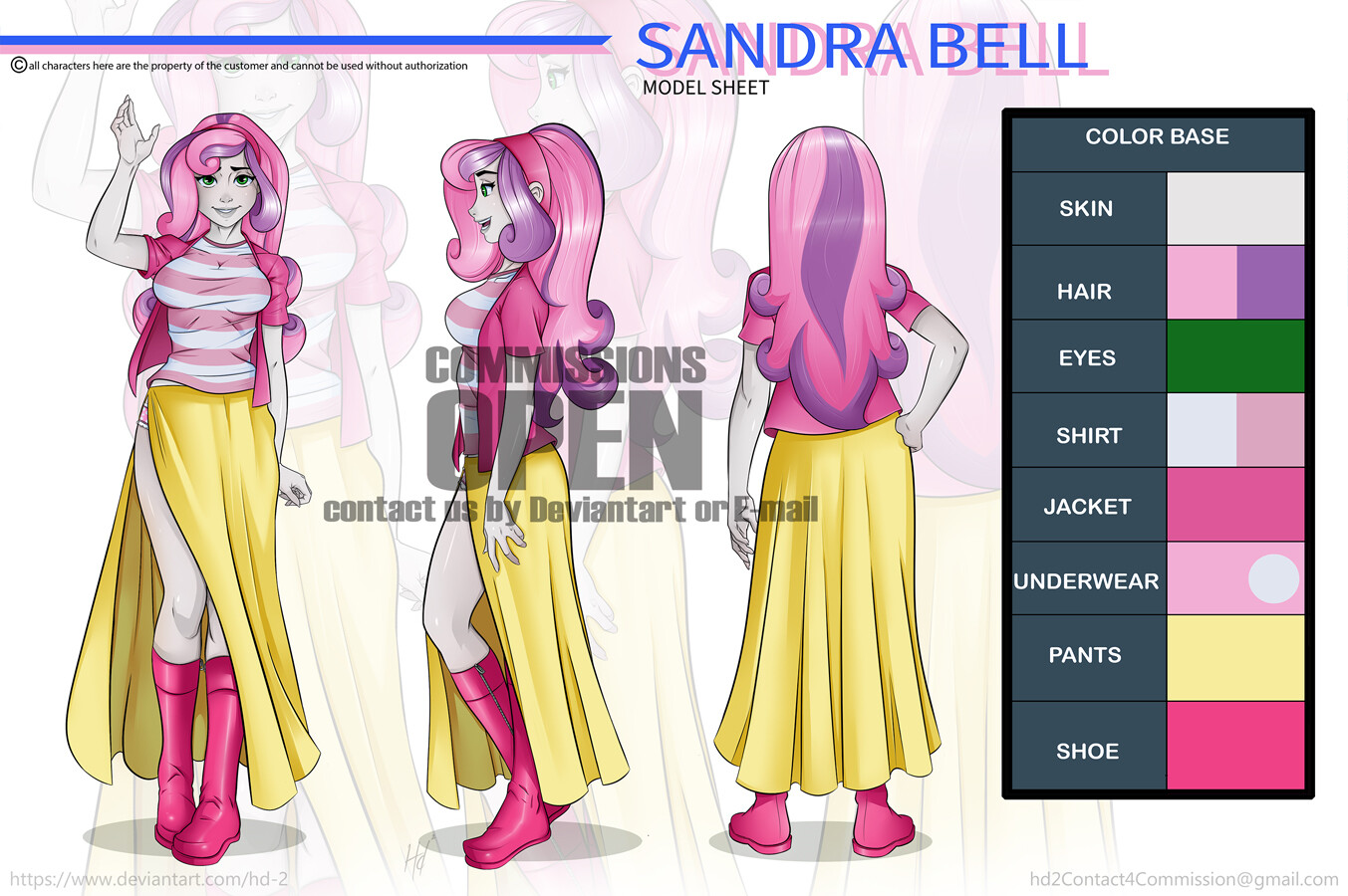 ArtStation - MODEL SHEET 1 - 2: commission