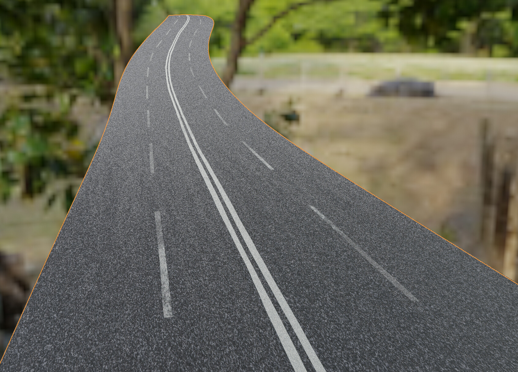 ArtStation - Procedural road texture