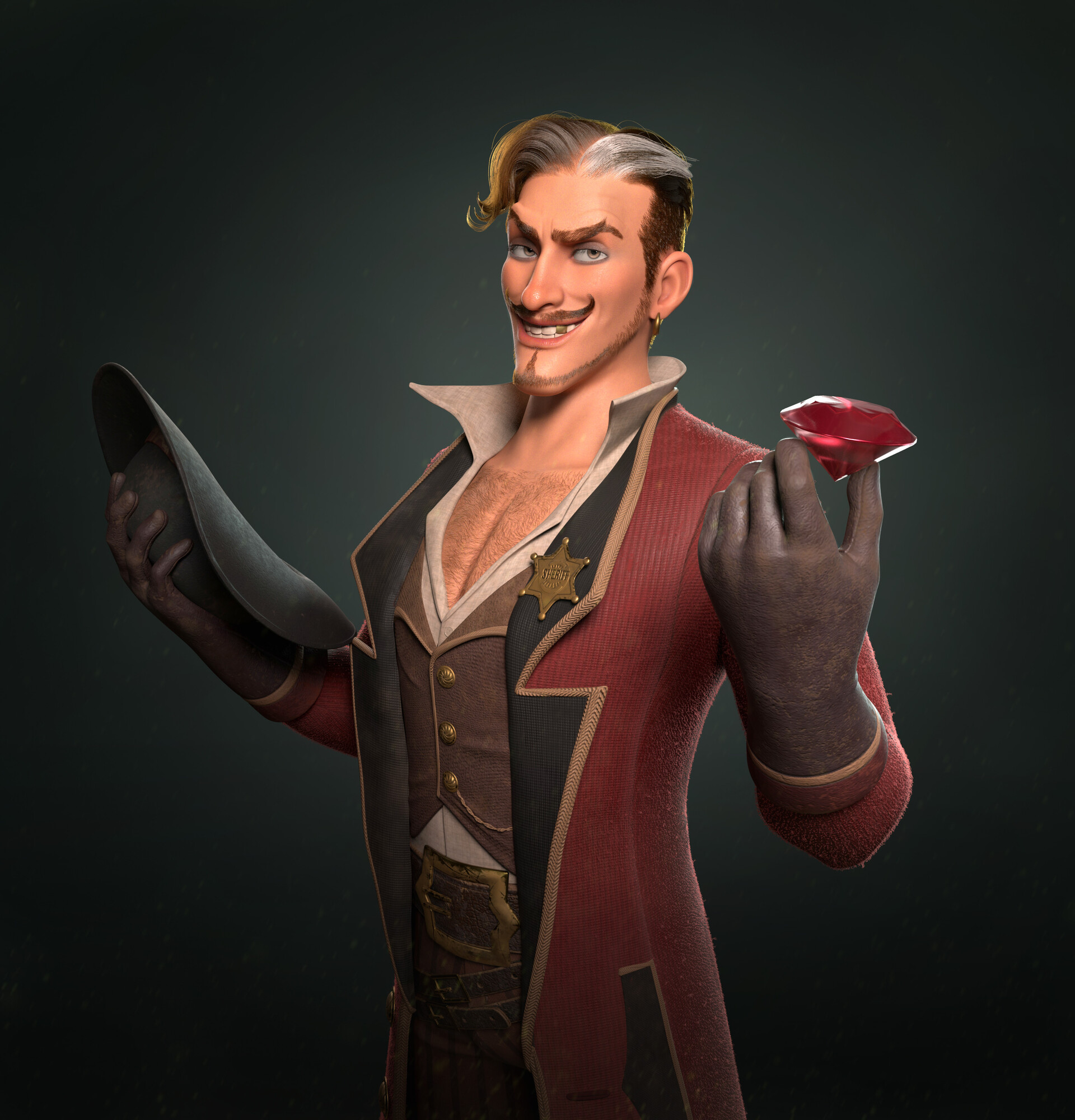 ArtStation - Villain - "Depraved sheriff"