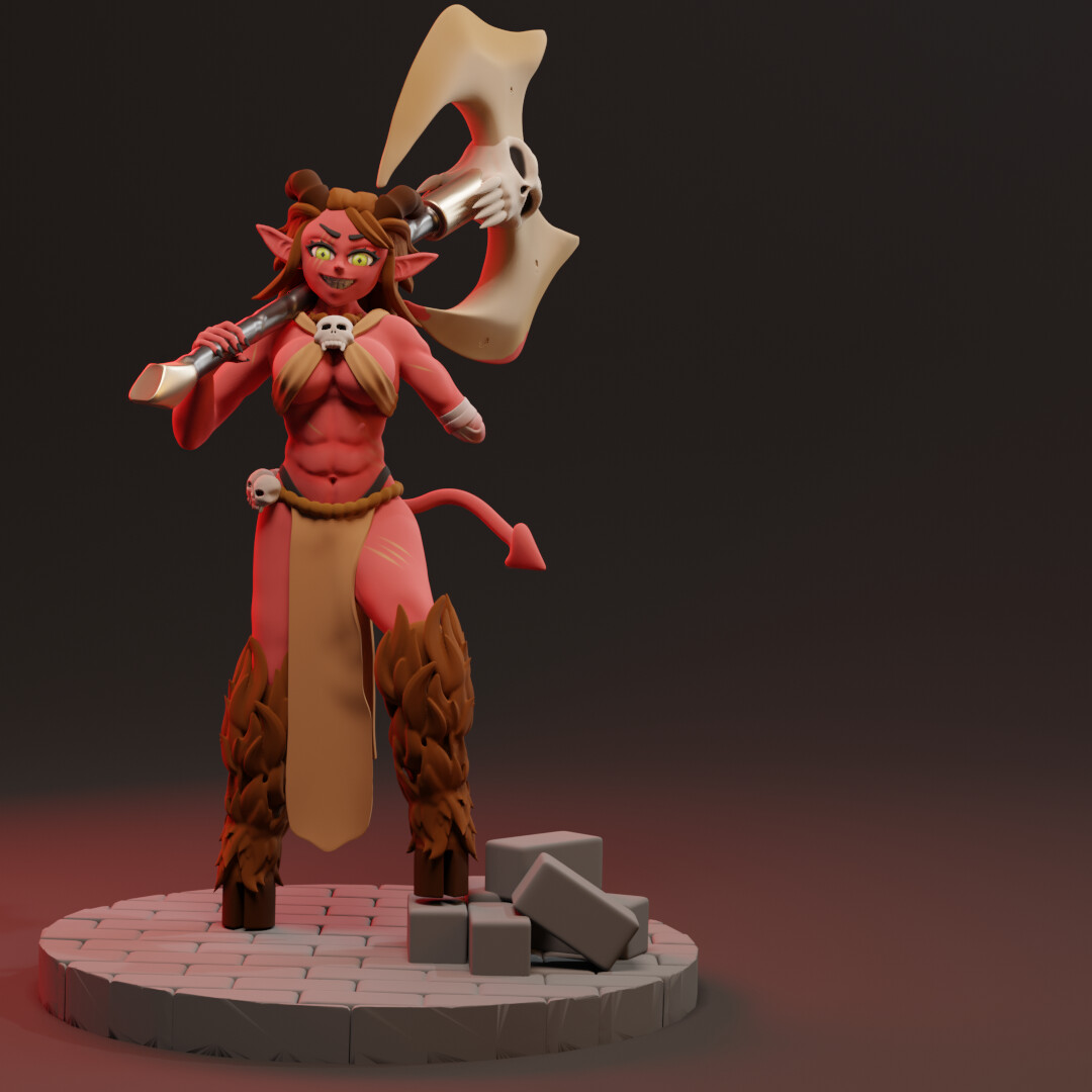 ArtStation - Demon Satyr - OC - Vladlena