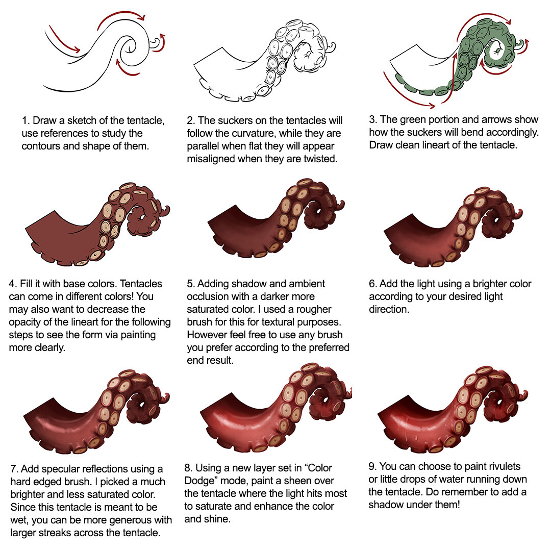 Red Right Hand Studios - Wet Tentacle Tutorial
