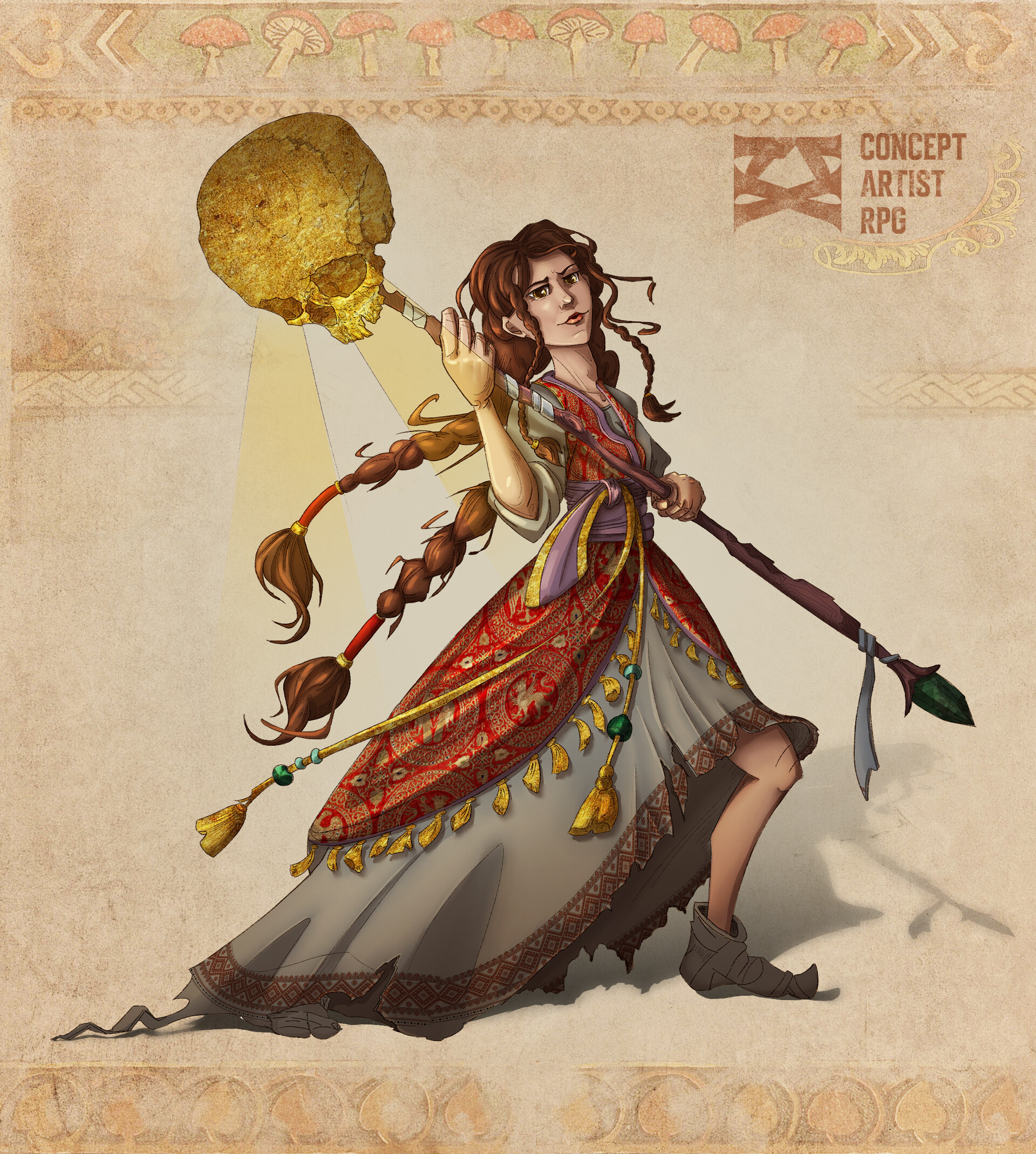 ArtStation - character drawing process