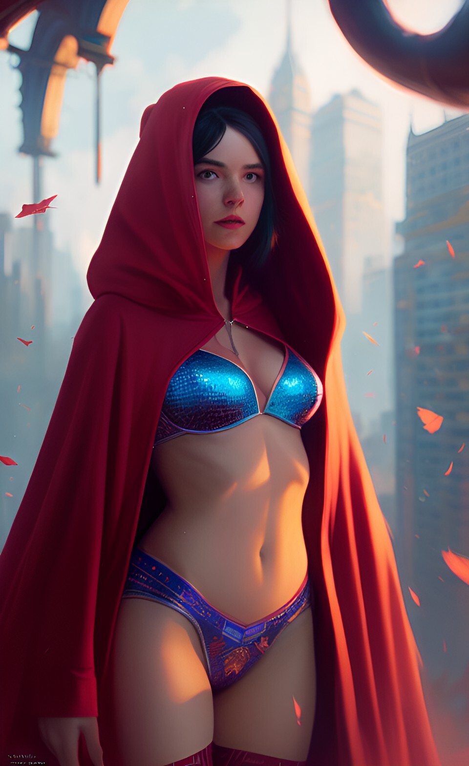 ArtStation - Neuralnetwork: Red Hood Girl