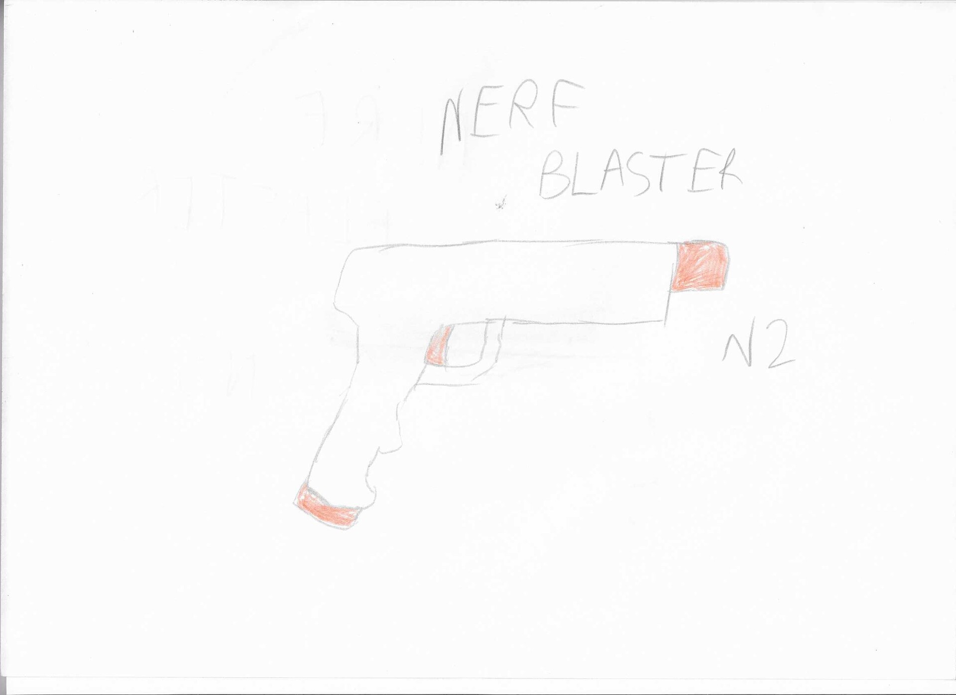 how to draw a nerf gun step by step easy