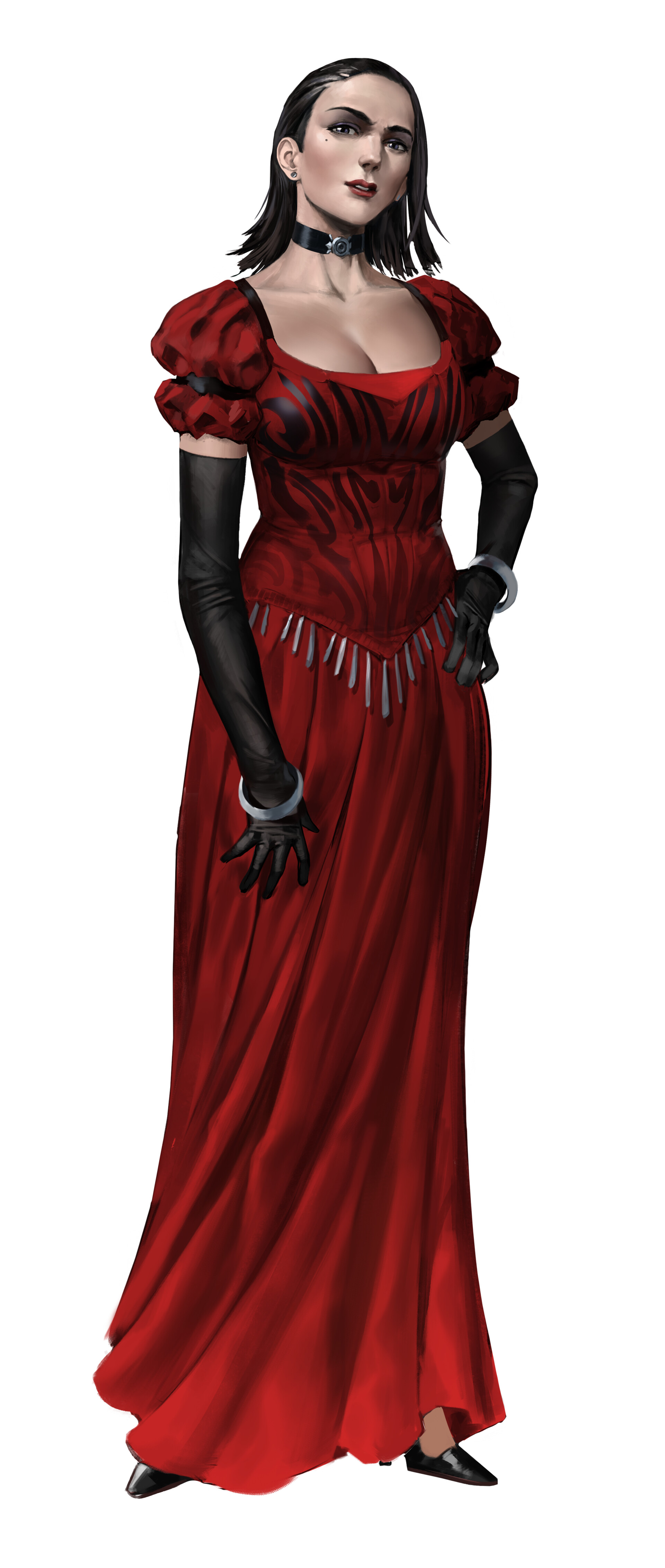 ArtStation - Red dress