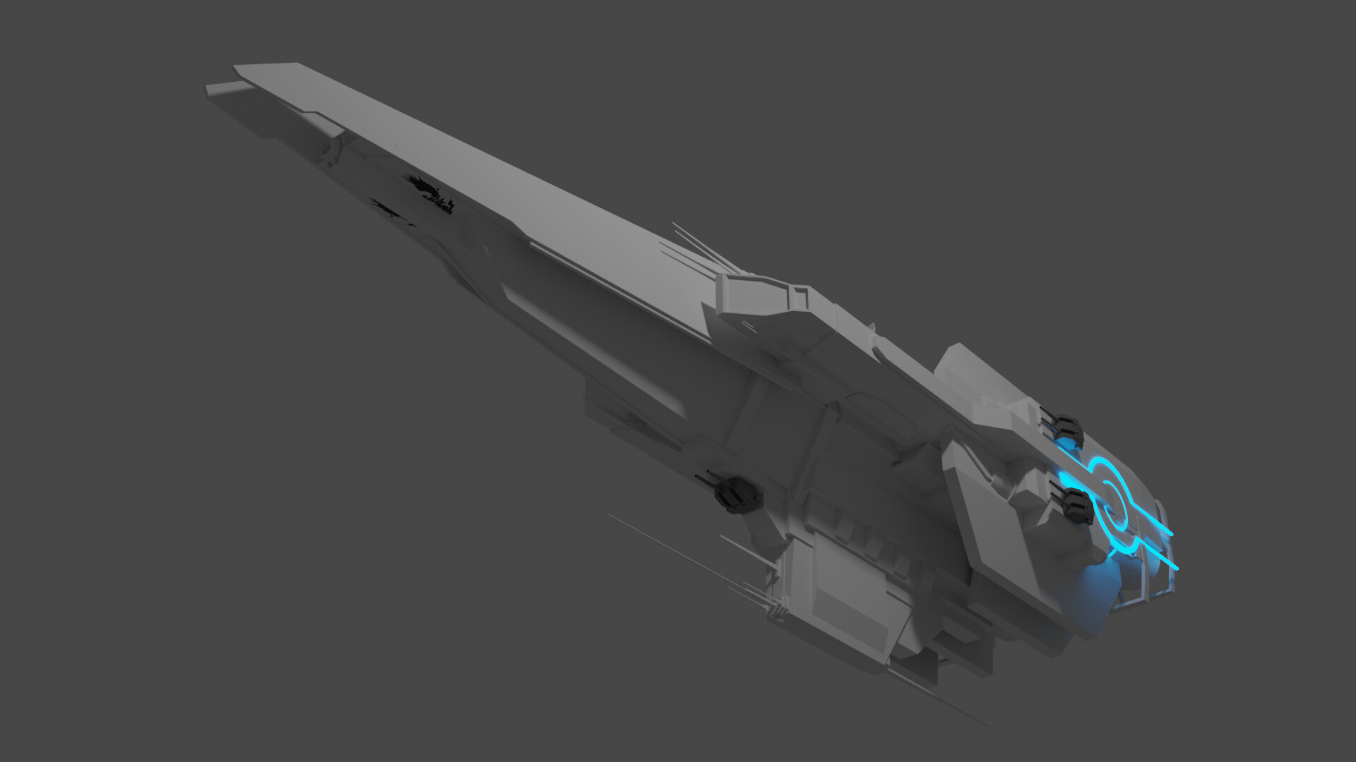 ArtStation - Dauntless class corvette WIP
