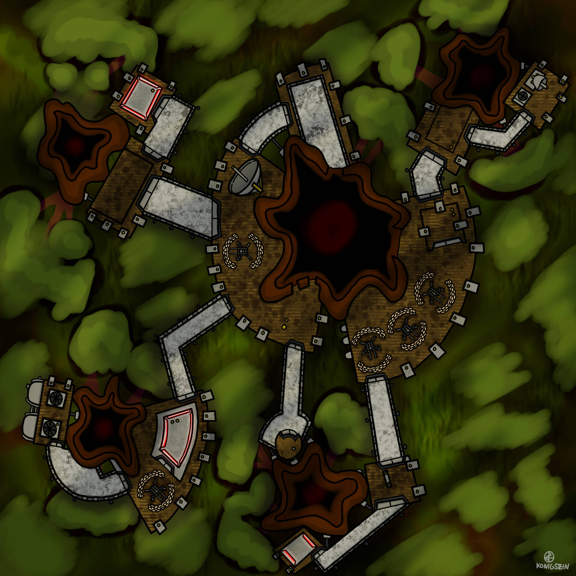 Konigstein - Treetop Military Base