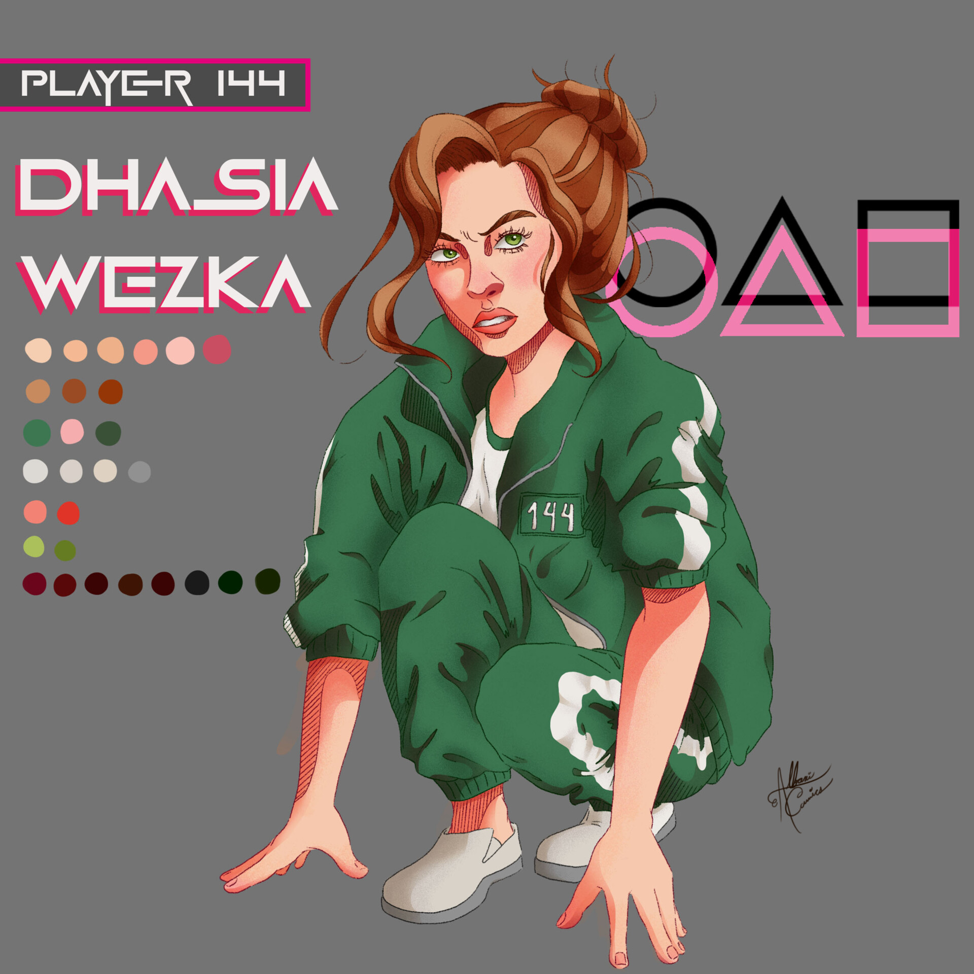 Albaricomics - Squid Game Concept Art: Dhasia Wezka