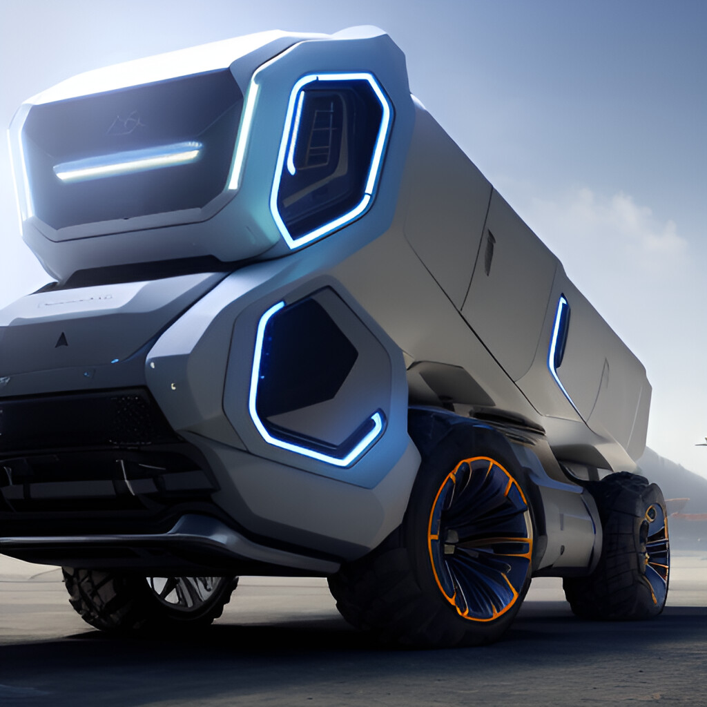 ArtStation - Futuristic truck