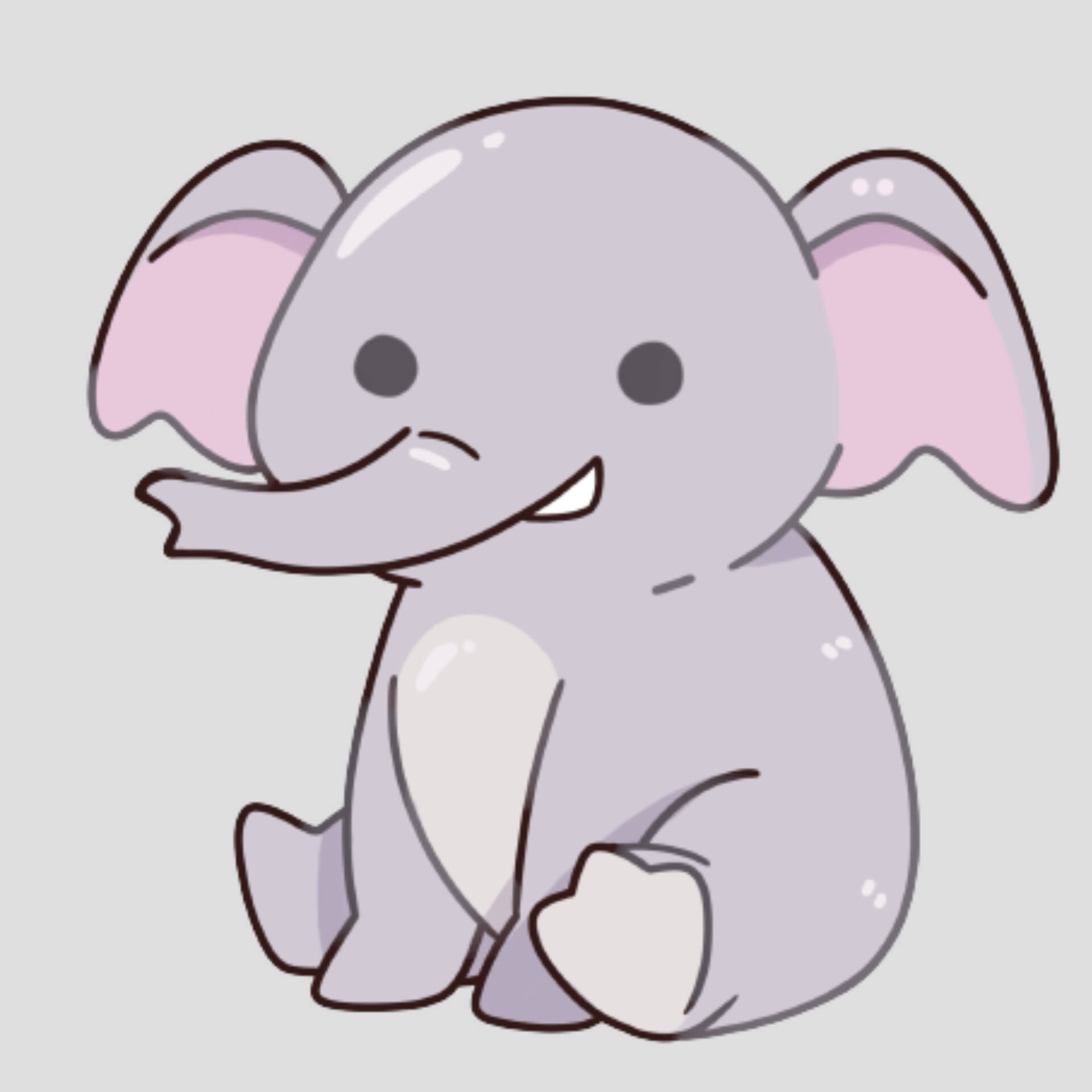 ArtStation - A cute elephant